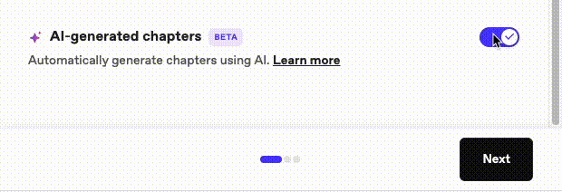 Generate and manage chapters with AI – Dailymotion Help Center